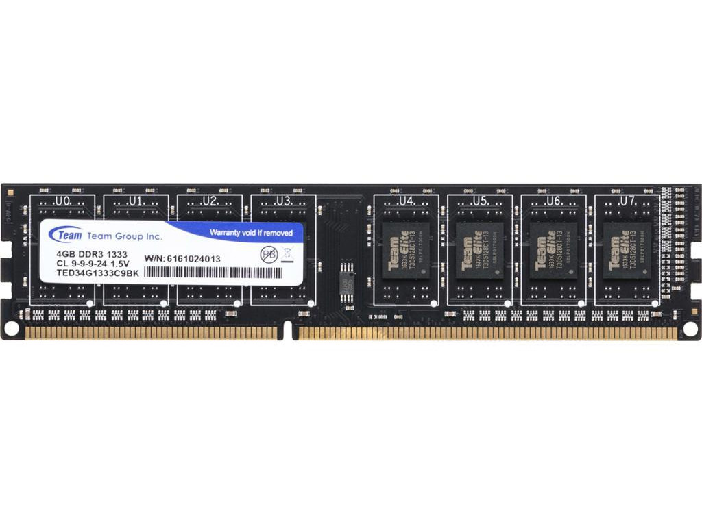 Оперативная память DDR3 4 Gb (1333 MHz) Team Elite (TED34G1333C901 ...